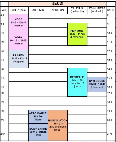 MJC Sérézin du Rhône - Activités Adultes